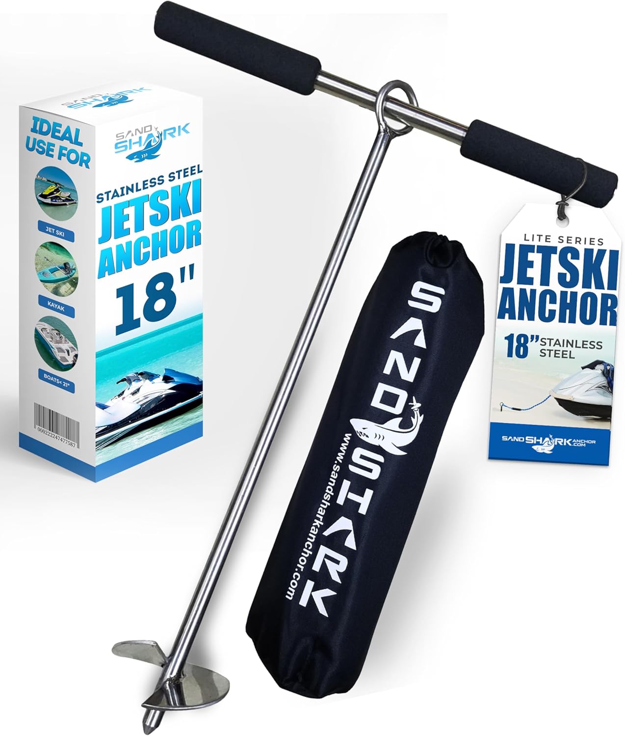 Lite 18 Anchor – Reliable, Portable Anchor for Jet Ski, Kayak, Small B ...