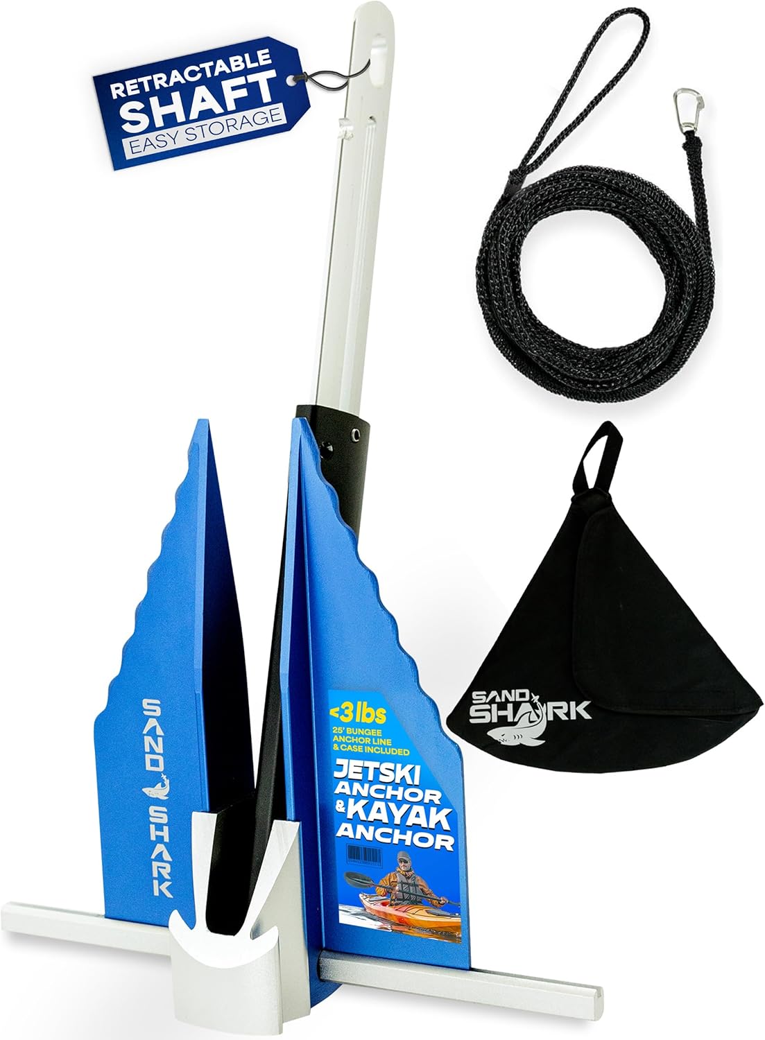 Mini Fluke Anchor– Compact, Powerful Anchor for Jet Skis, PWCs, Kayak ...